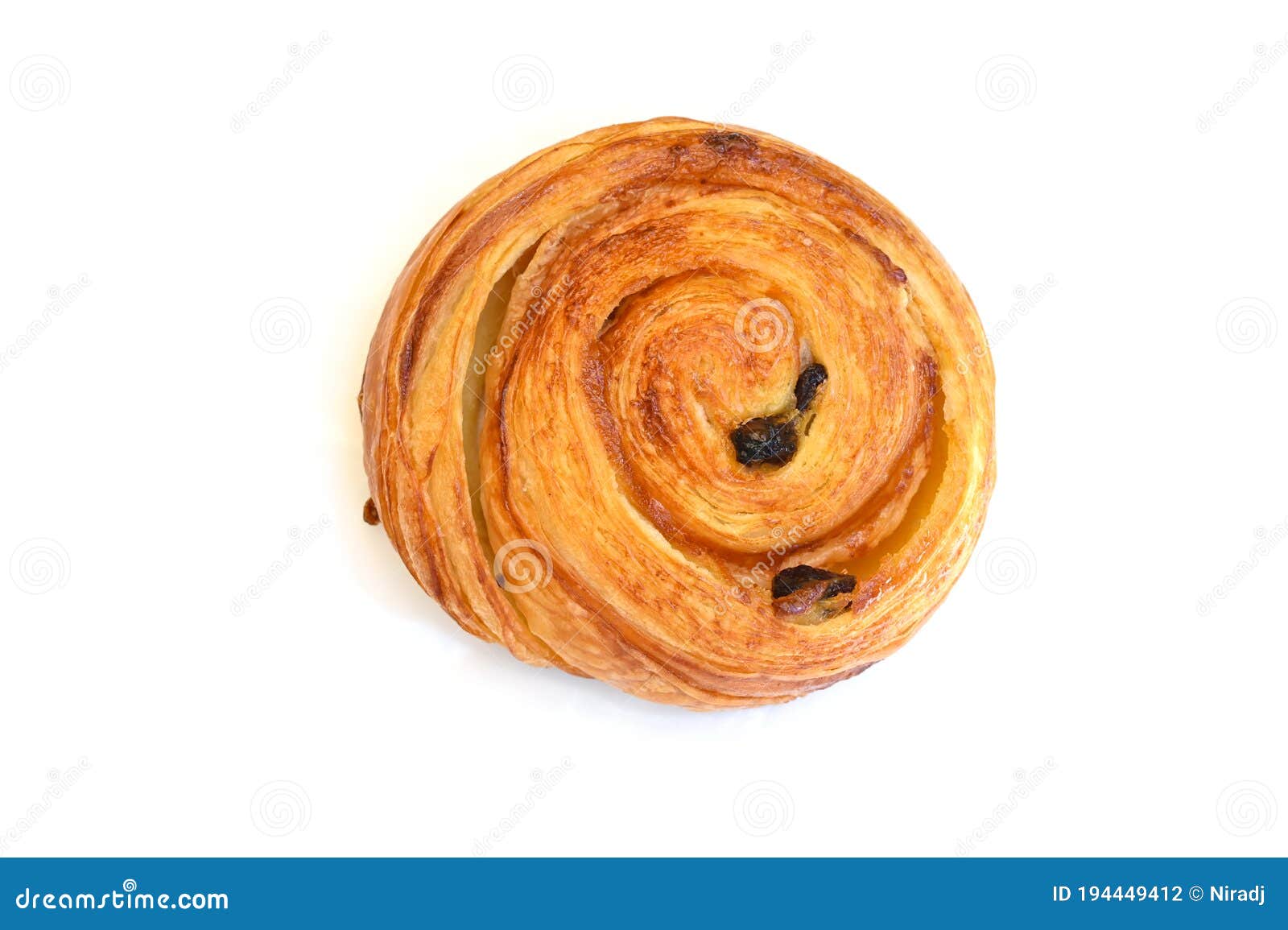 Danish Pastry on White Background Stock Photo - Image of gourmet, swirl ...