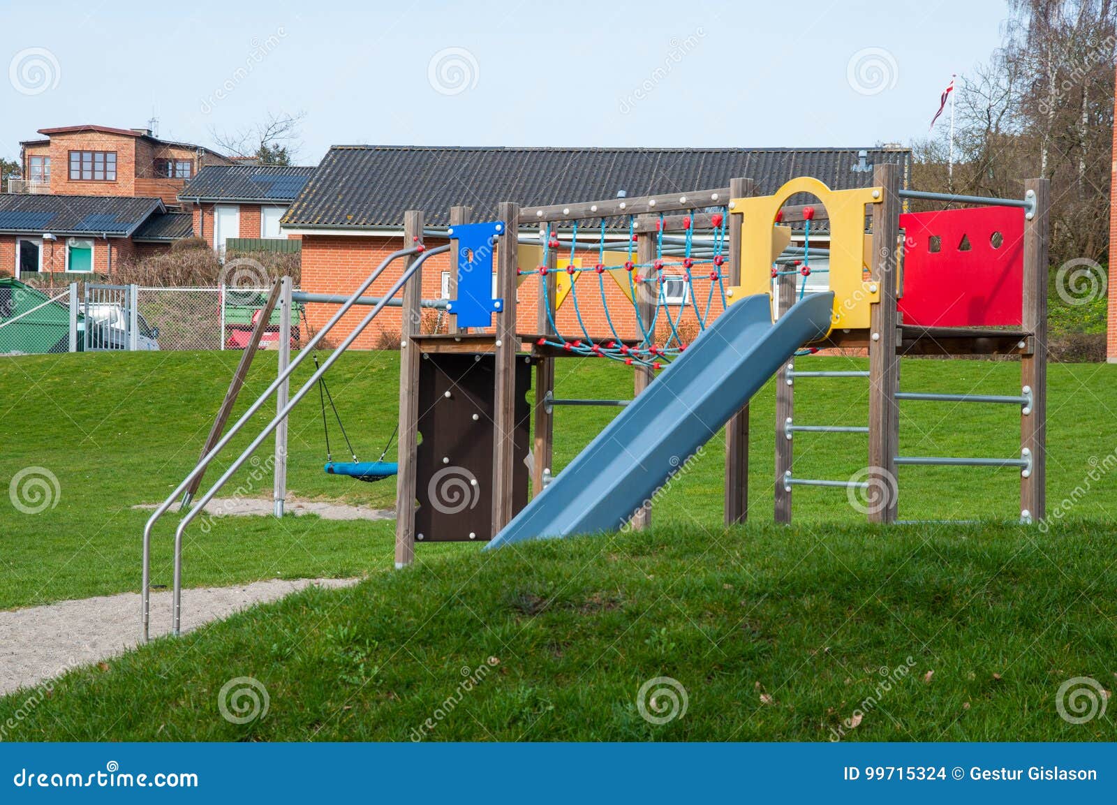 Danish Playground stock photo. Image of childhood, design - 99715324
