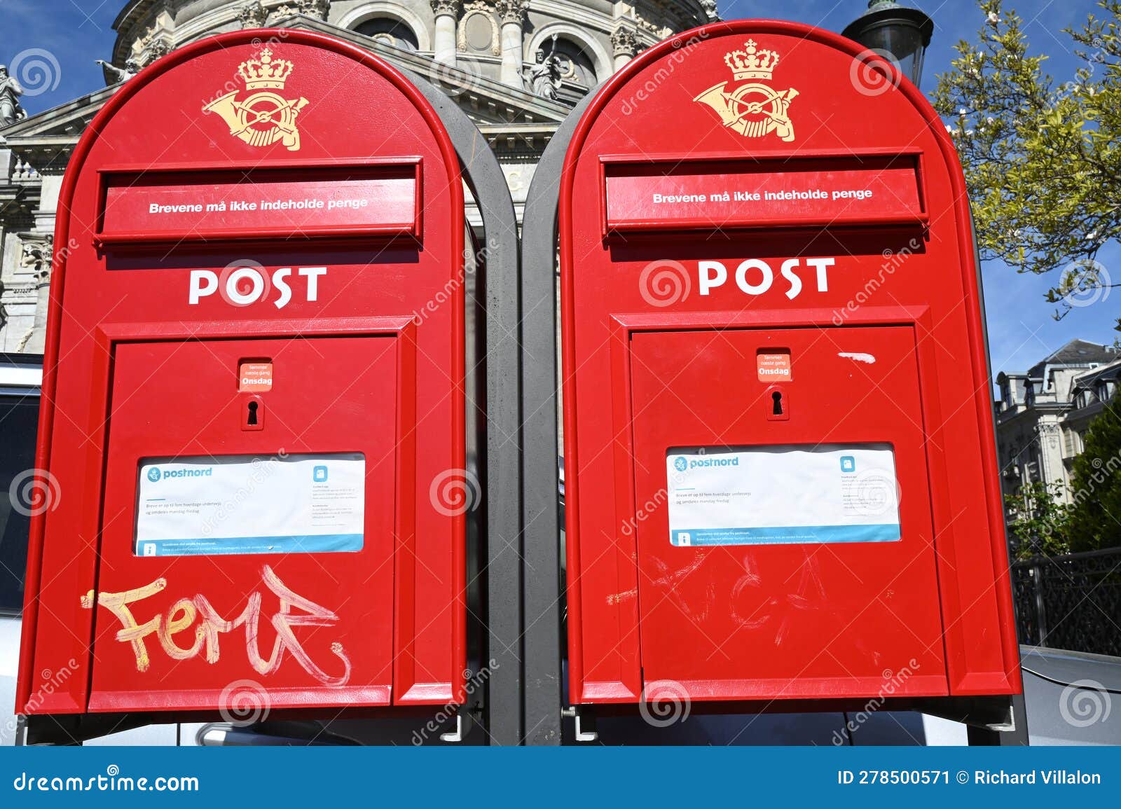 Danish Post Logo On A Wall Editorial Image | CartoonDealer.com #114300676