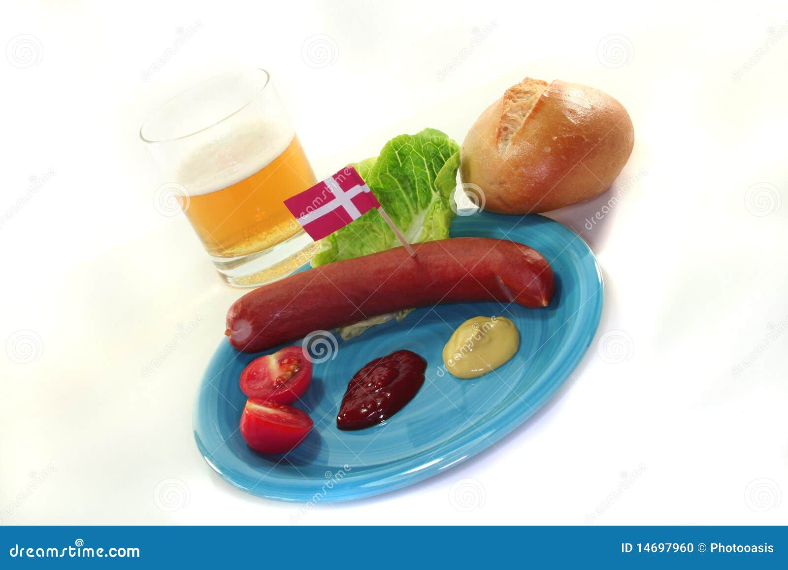 Danish sausage stock photo. Image of crisp, snack, food - 14697960