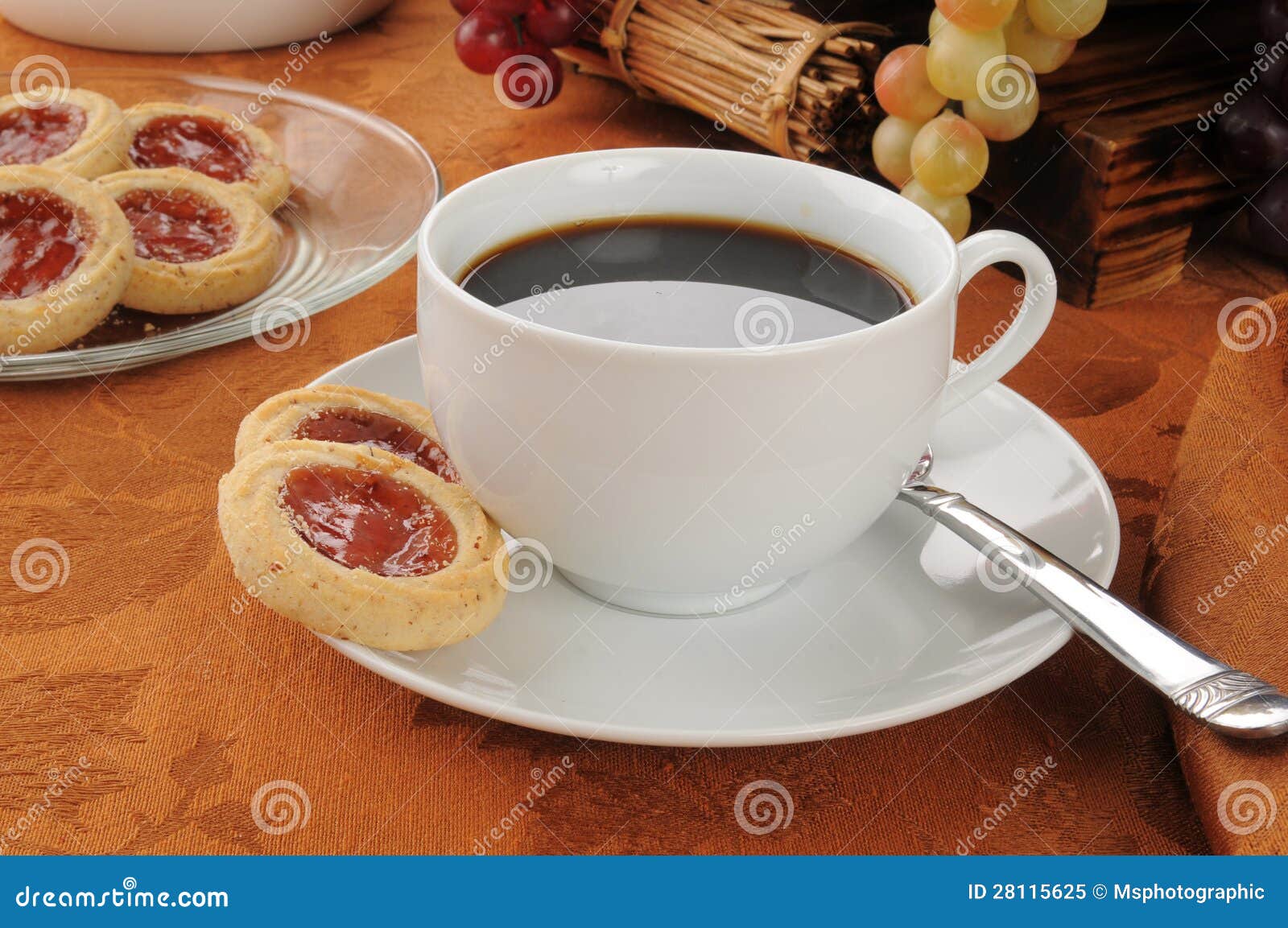 Danish Shortbread Cookies and Coffee Stock Image - Image of horizontal ...