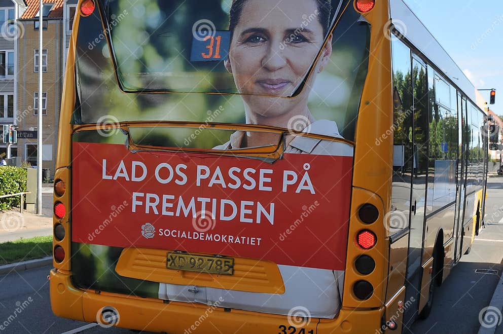 Danish Socil Democrats Election Campaign Poster on Bus Editorial Photo ... Danish Socil Democrats Election Campaign Poster on Bus Editorial Photo ...