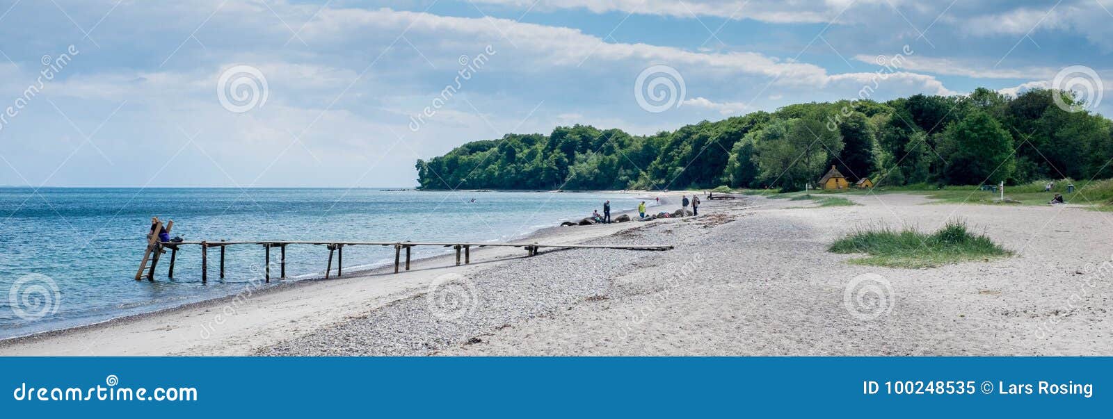 Danish summer beach stock image. Image of aarhus, beach - 100248535