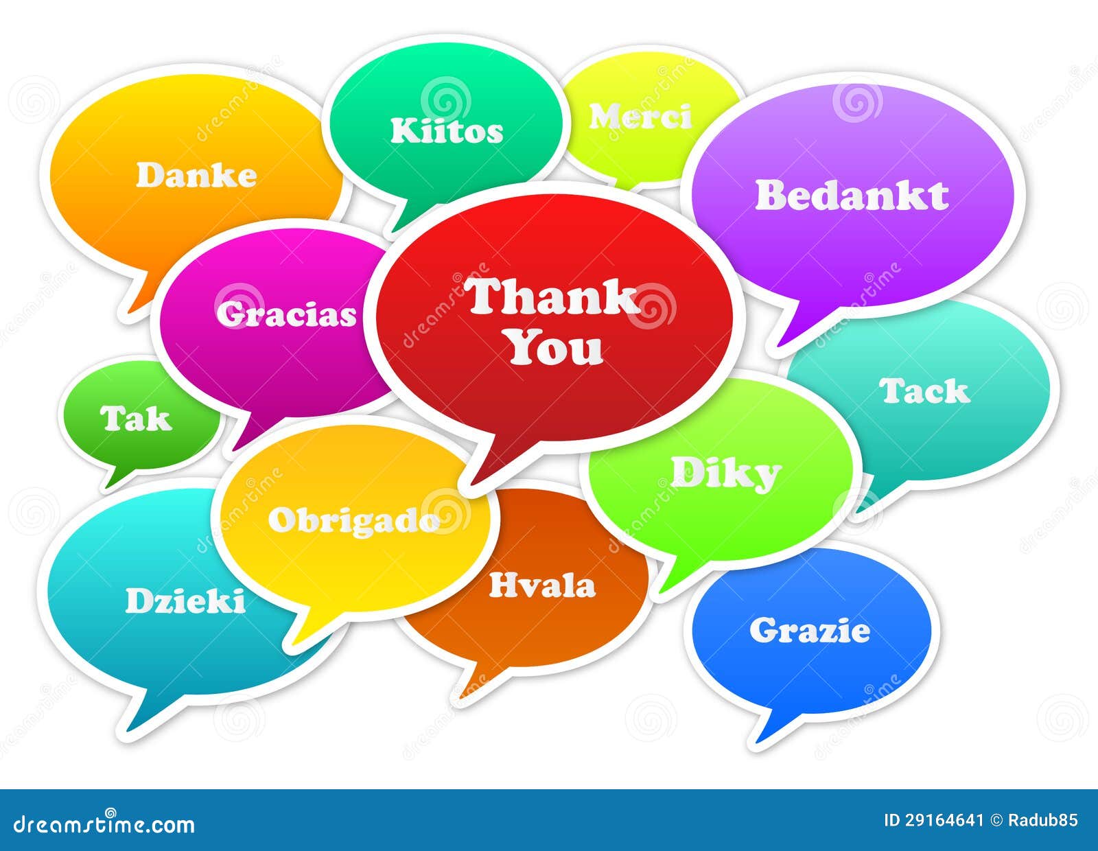 Dank u stock illustratie. Illustration of kleur, blauw - 29164641