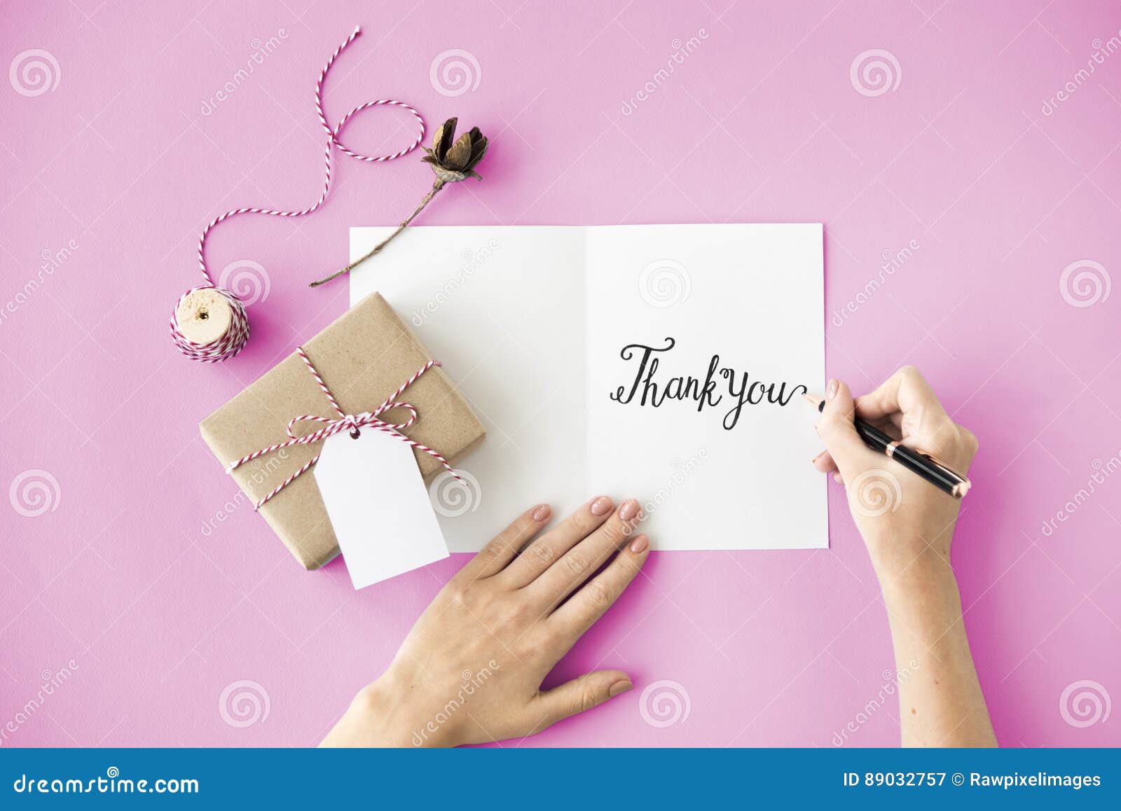 Dank U Dankt Gift Waarderen Dankbaarheidsconcept Stock Afbeelding ...