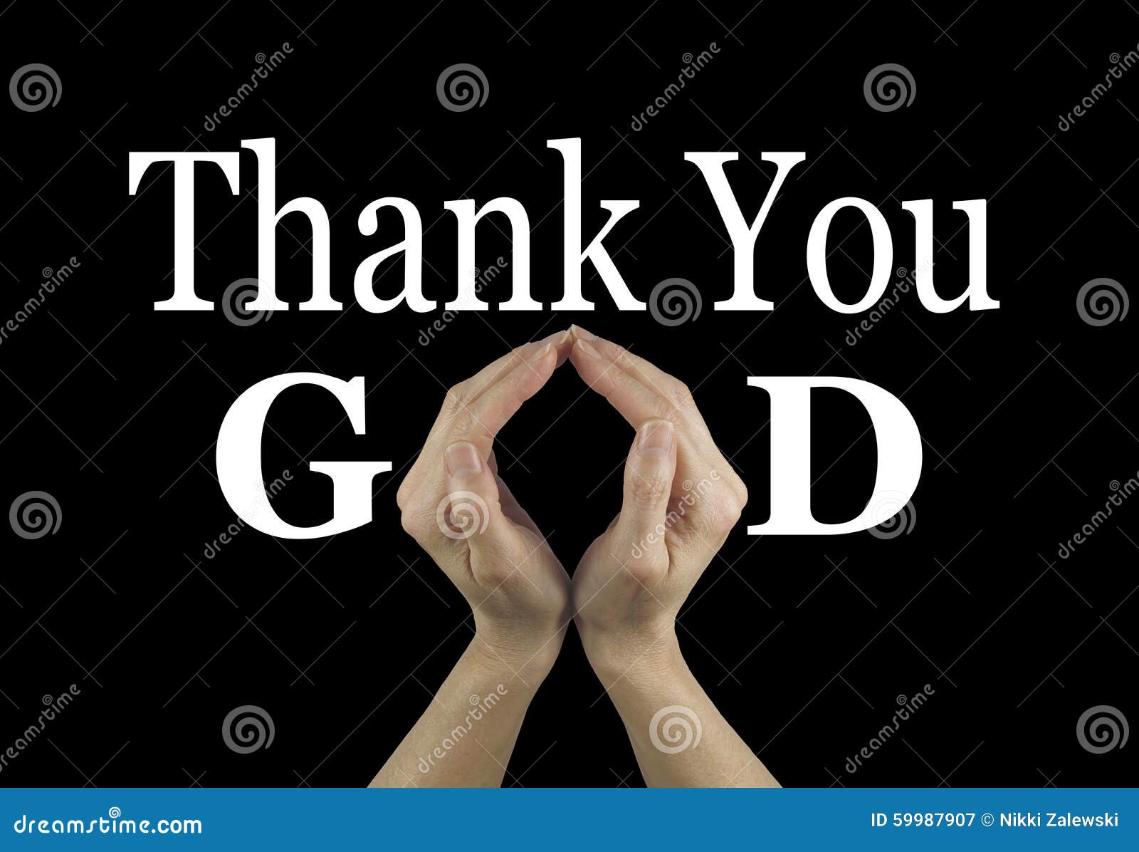 Dank u God stock afbeelding. Image of genezing, banier - 59987907