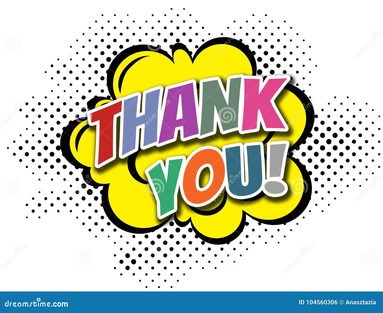Dank U Grappige Stijlillustratie Stock Illustratie - Illustration of ...