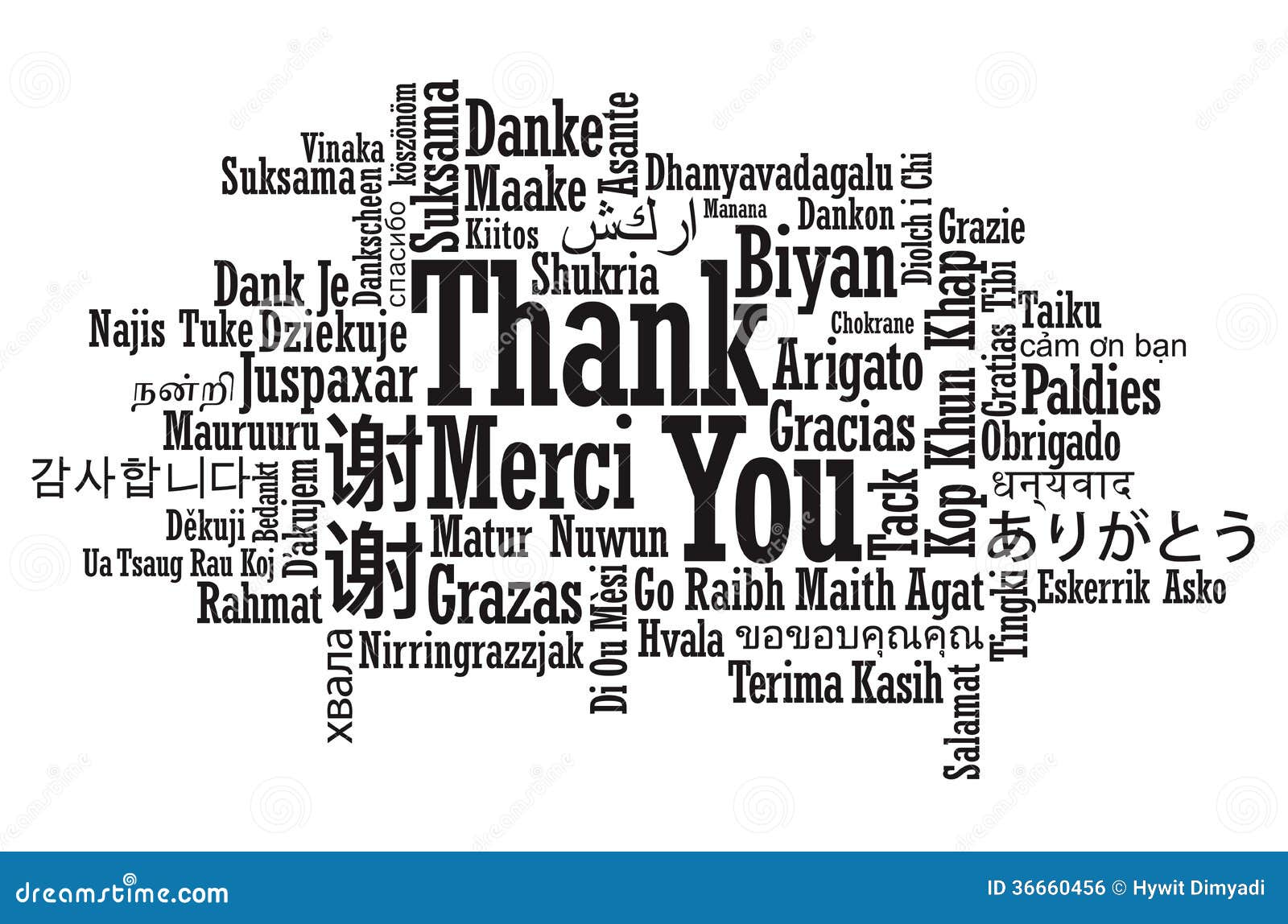 Dank u Word Wolk vector illustratie. Illustration of achtergronden ...