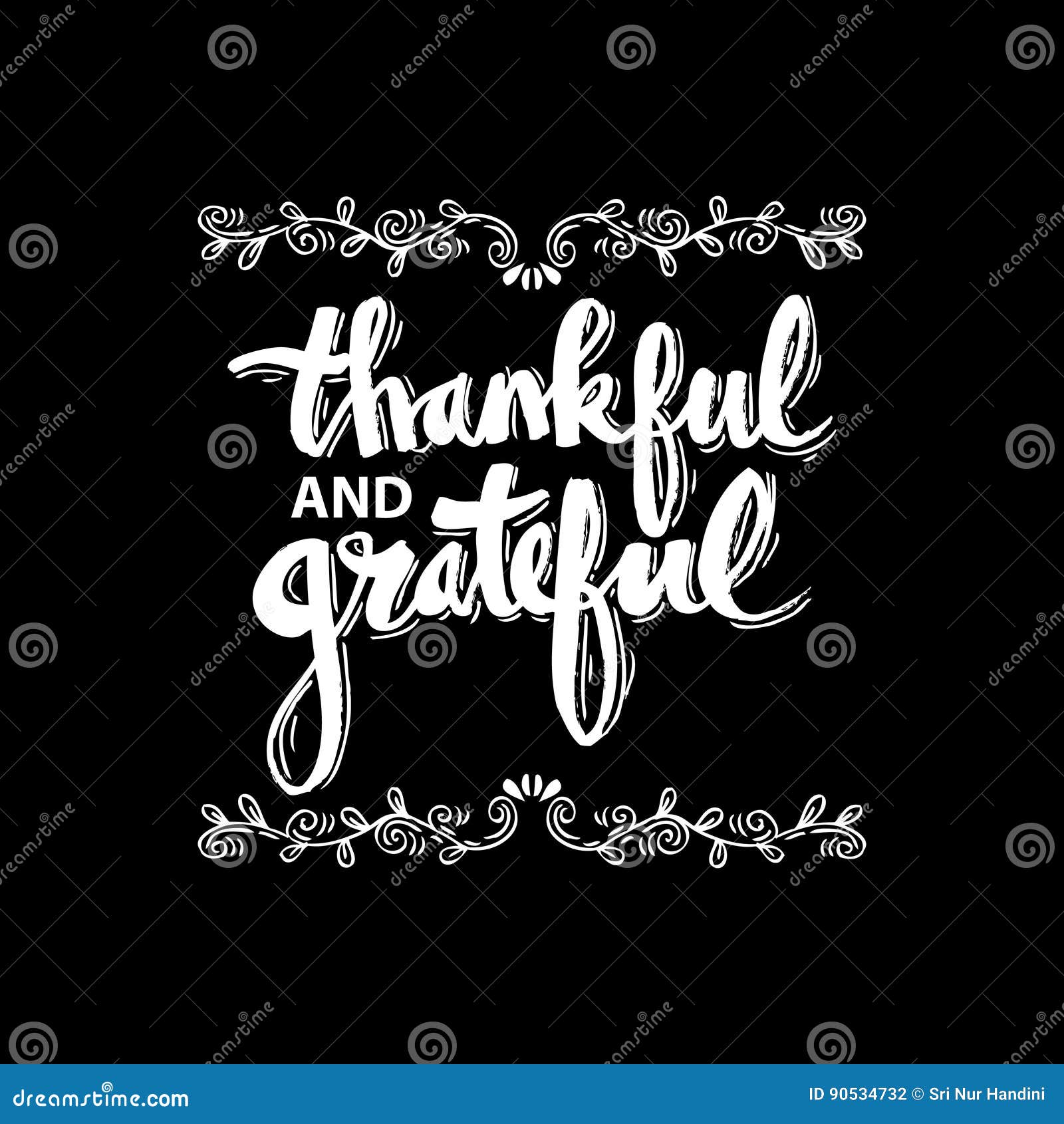 Dankbar und dankbar stock abbildung. Illustration von getrennt - 90534732