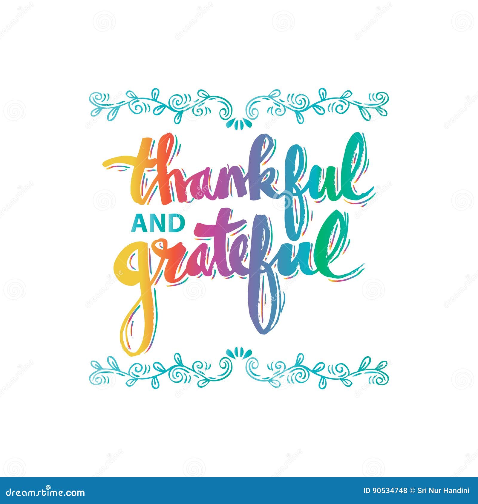 Dankbar und dankbar stock abbildung. Illustration von beschriftung ...