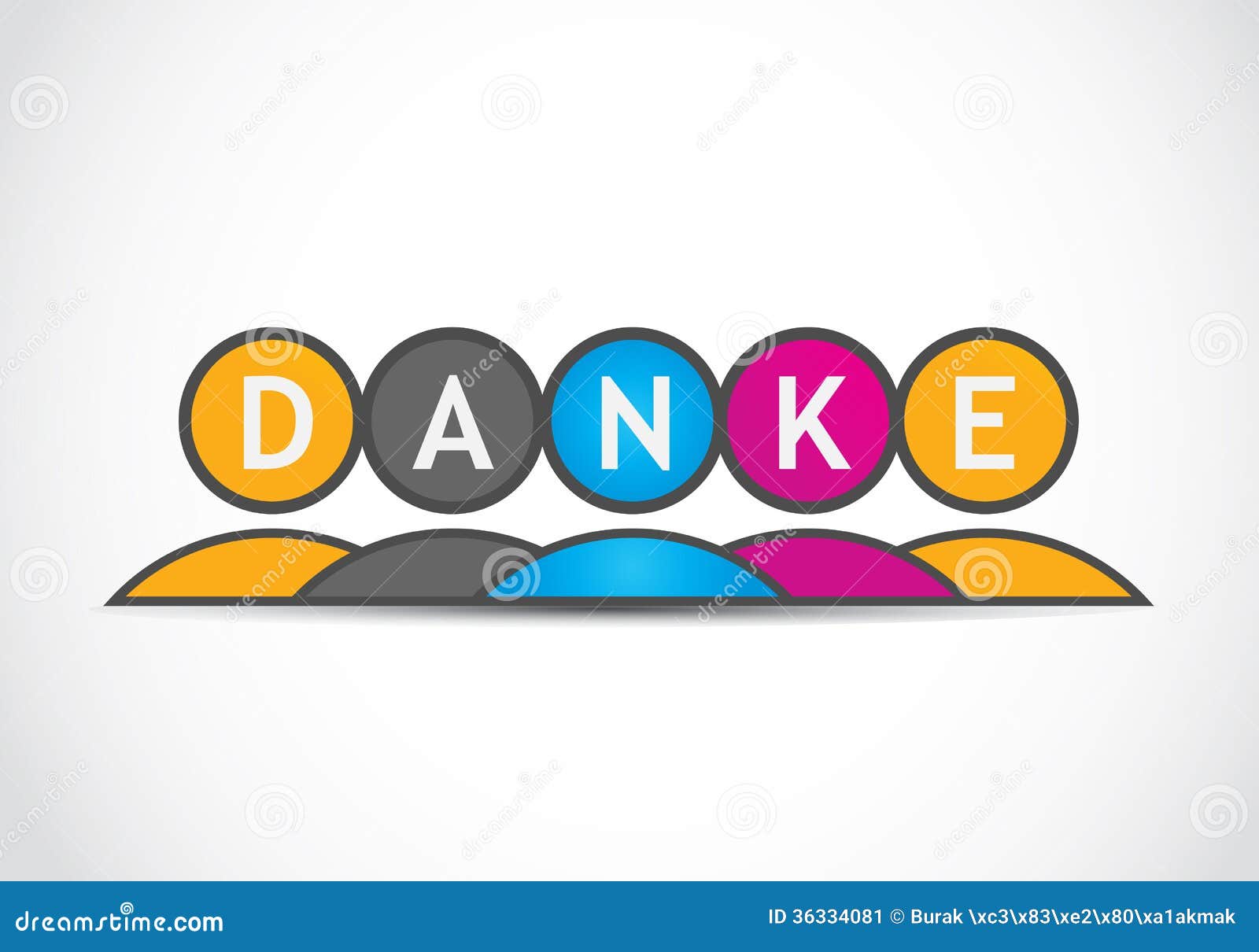 Danke stock vector. Illustration of feeling, text, abstract - 36334081