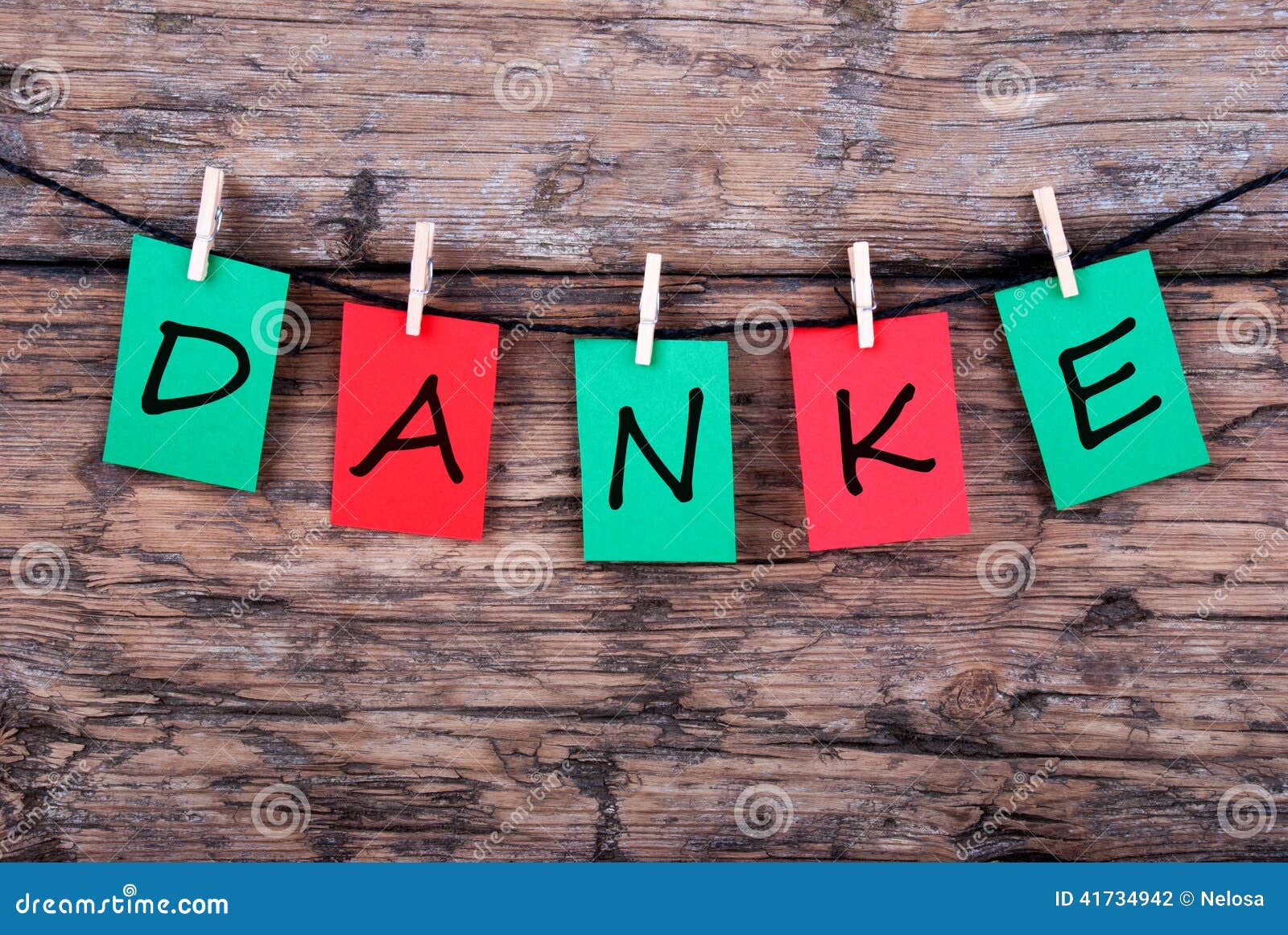 Danke on a Line stock photo. Image of backdrop, abstract - 41734942