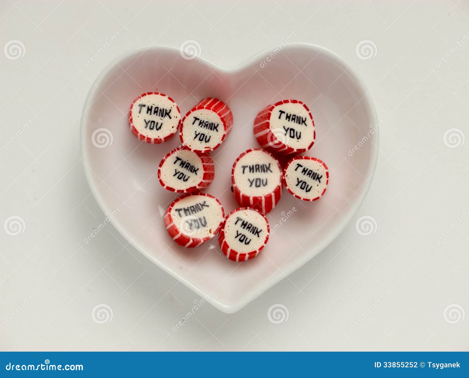 Danke Süßigkeiten stockfoto. Bild von bonbons, platte - 33855252