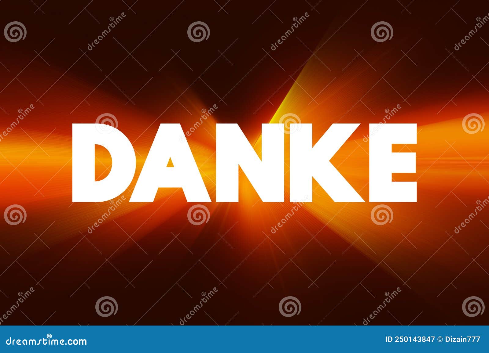 Danke Thank You in German Text Quote, Concept Background Stock ...