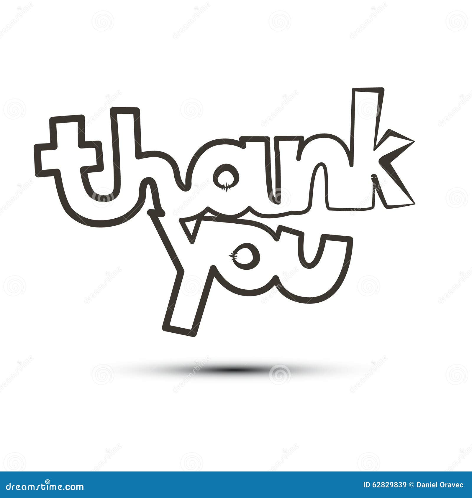 Danke Vector Titel vektor abbildung. Illustration von danken - 62829839