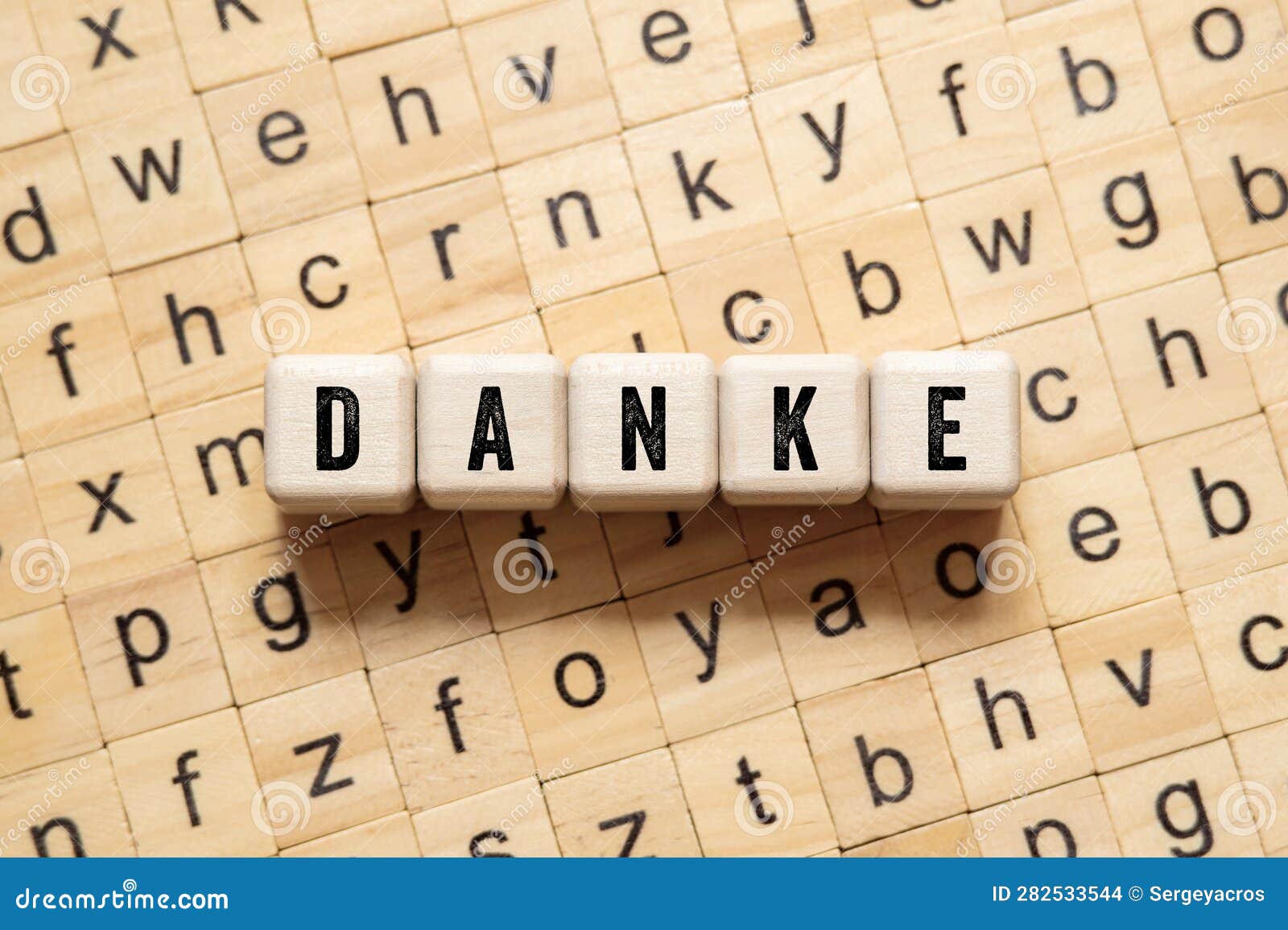 Danke - Word Concept on Building Blocks, Text Stock Photo - Image of ...