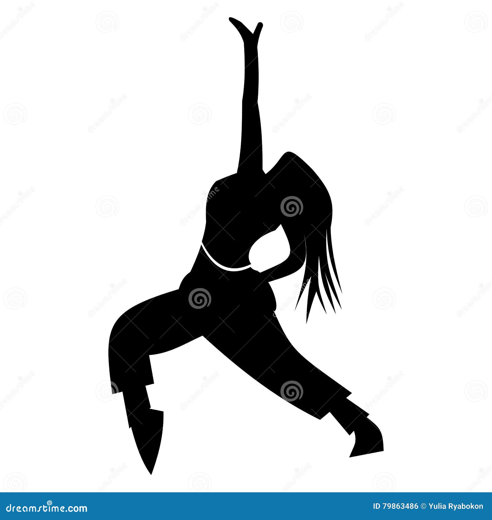 Dans eenvoudig pictogram vector illustratie. Illustration of theater ...