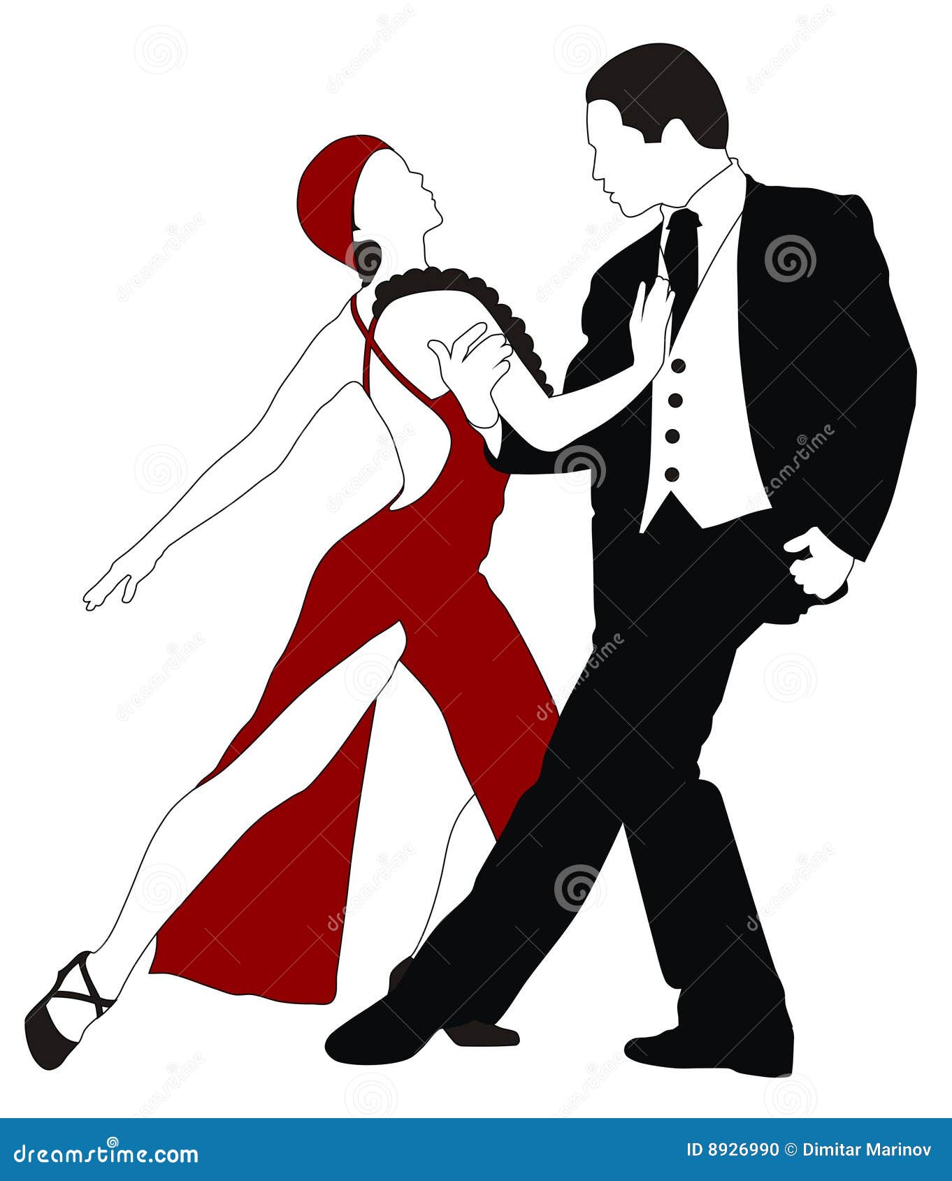 Dansare vektor illustrationer. Illustration av snabbsteg - 8926990