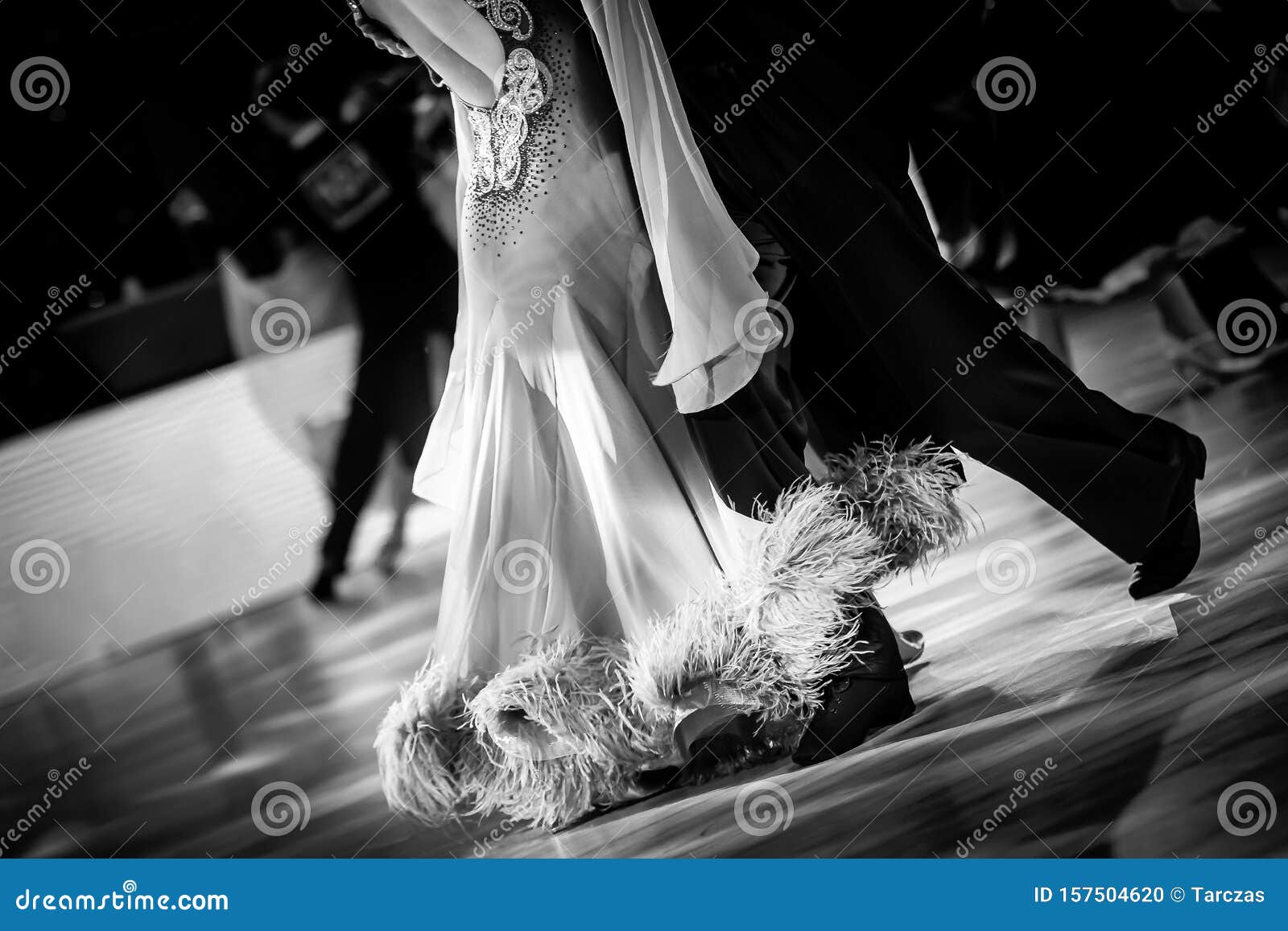 Danse standard en couple photo stock. Image du danseurs - 157504620