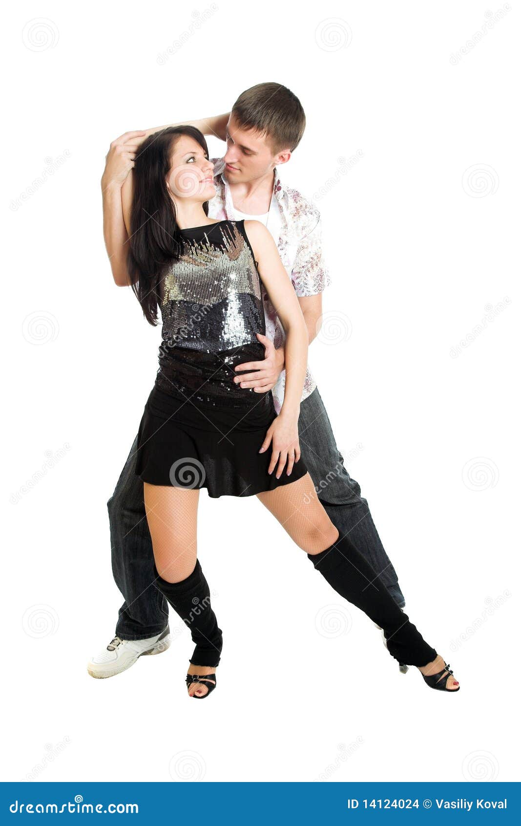 Dansend paar stock foto. Image of expressief, persoon - 14124024