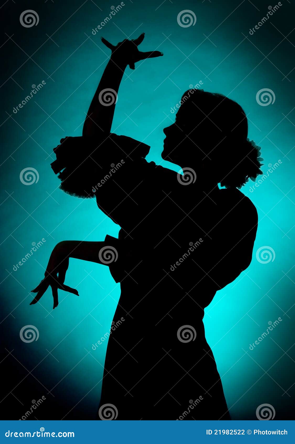 Dansend silhouet stock foto. Image of flamingo, persoon - 21982522