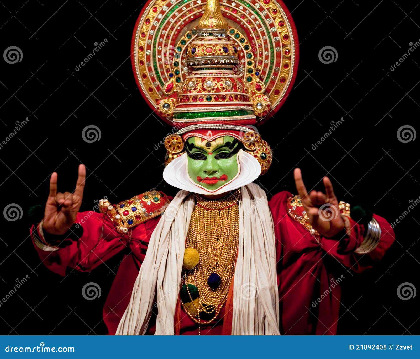 Danseur de Kathakali, Inde photo stock éditorial. Image du émotion ...