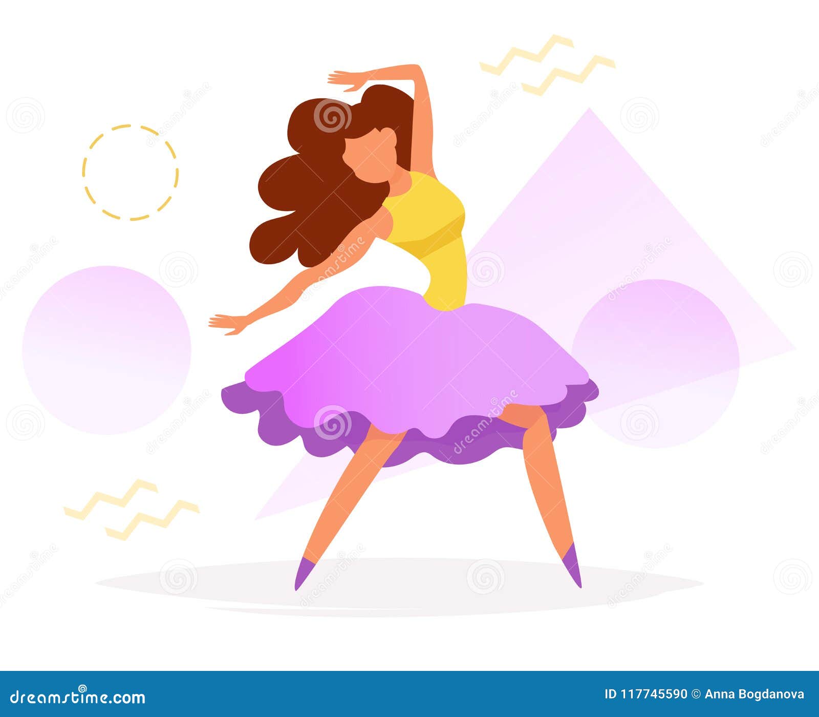 Danseur Vector cartoon illustration de vecteur. Illustration of fond ...