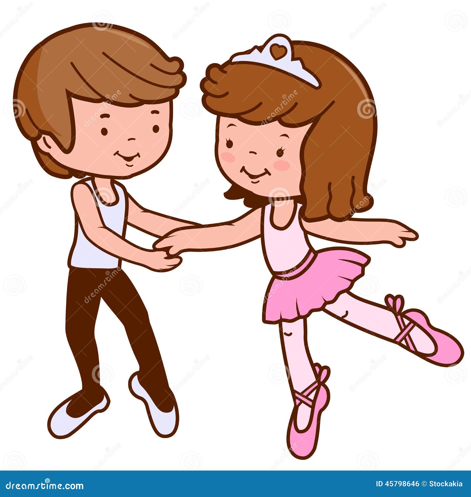 Danseurs Classiques De Garçon Et De Fille Illustration de Vecteur ...