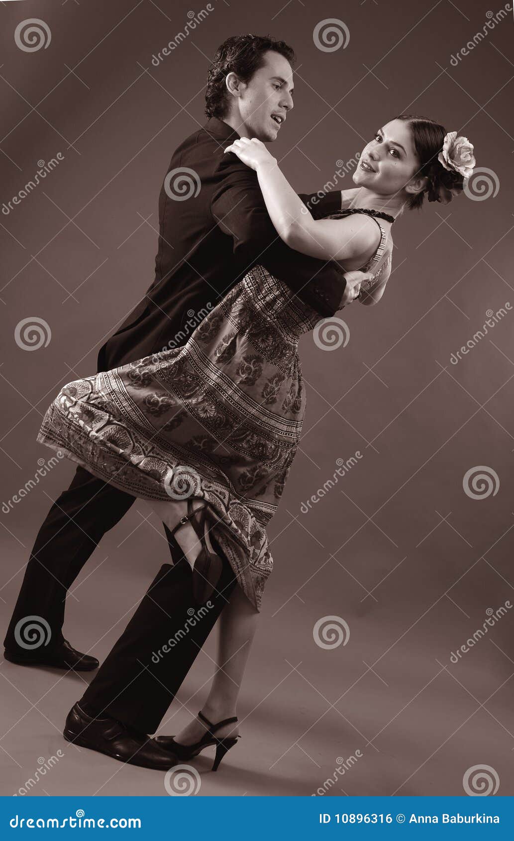 Dansing couple stock photo. Image of romantic, isolated - 10896316