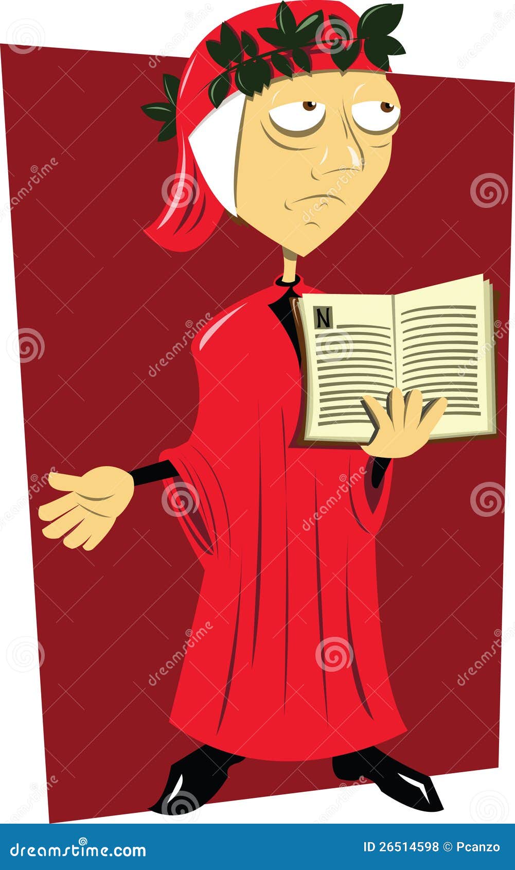 Dante Alighieri stock vector. Illustration of high, culture - 26514598