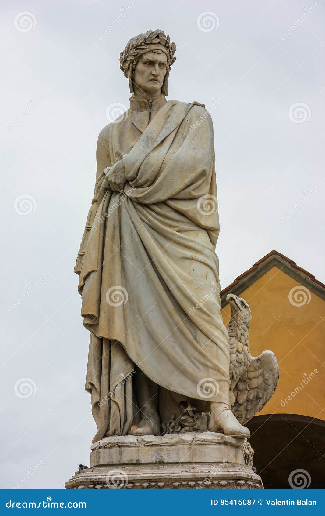 Dante statue stock image. Image of dante, antique, bridge - 85415087