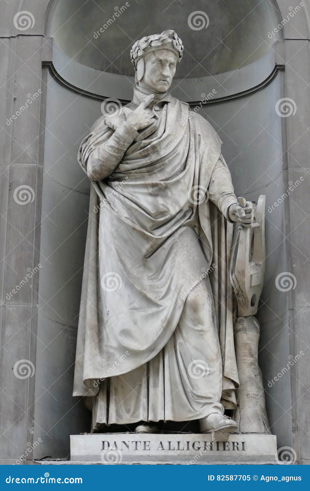Dante: Statue Florence, Tuscany, Italy Stock Image - Image of romantic ...
