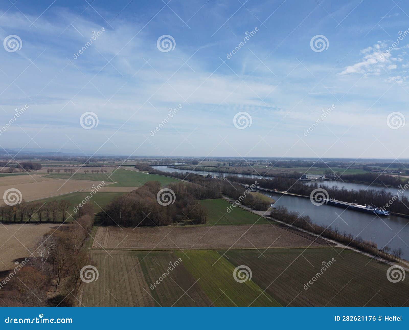 Danube As an Aerial View in Bavaria Stock Photo - Image of river, shot ...