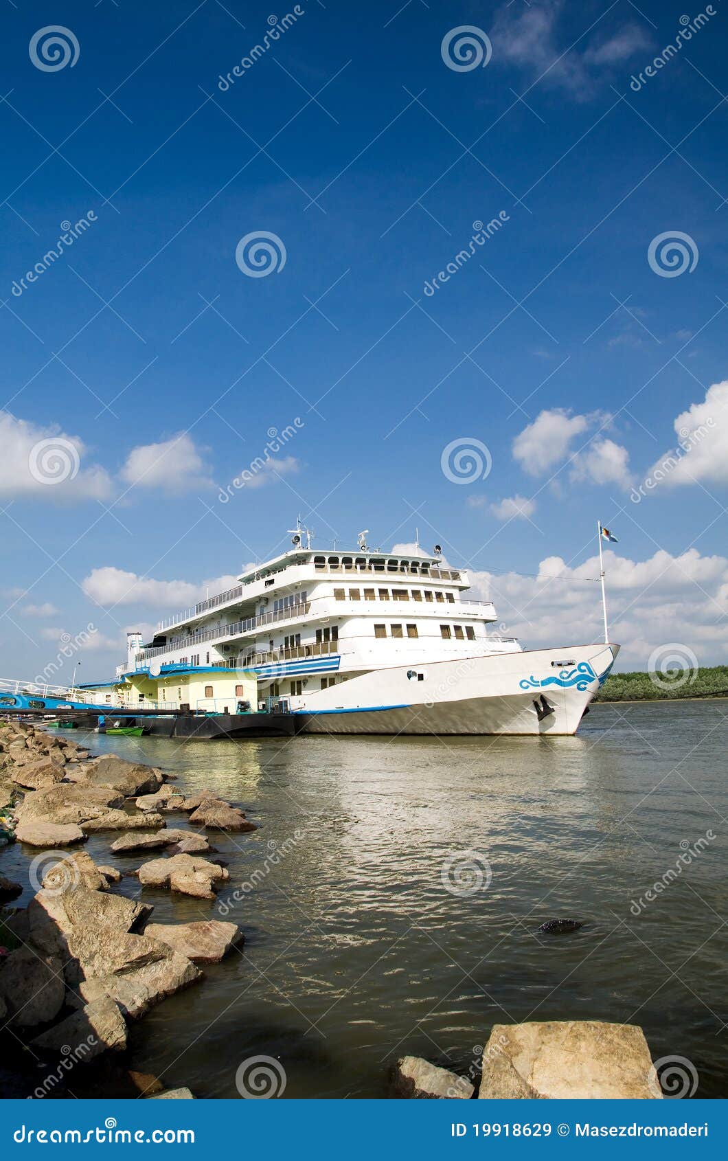 Danube cruise ship stock image. Image of nautical, summer - 19918629