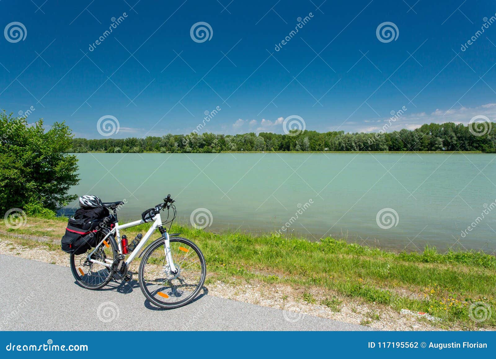 Danube Cycle Path / Trail / Route Stock Photo - Image of austria ...