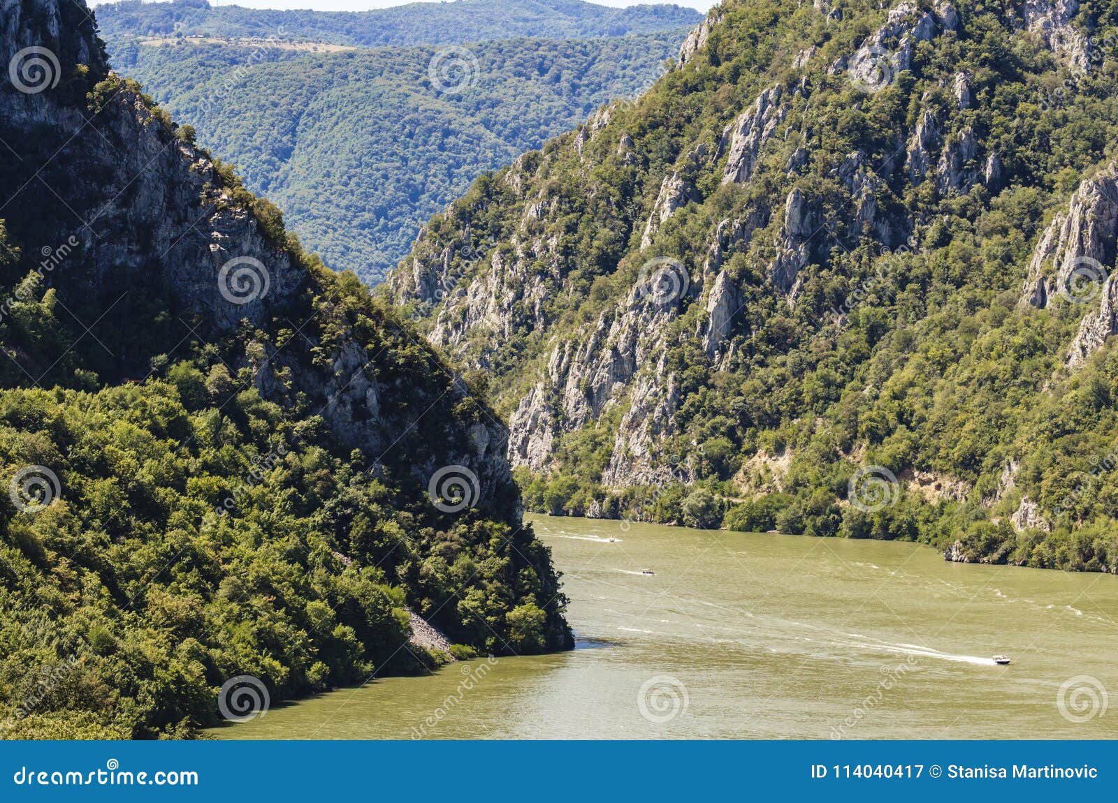 Danube Gorge at Djerdap in Serbia Stock Image - Image of environment ...