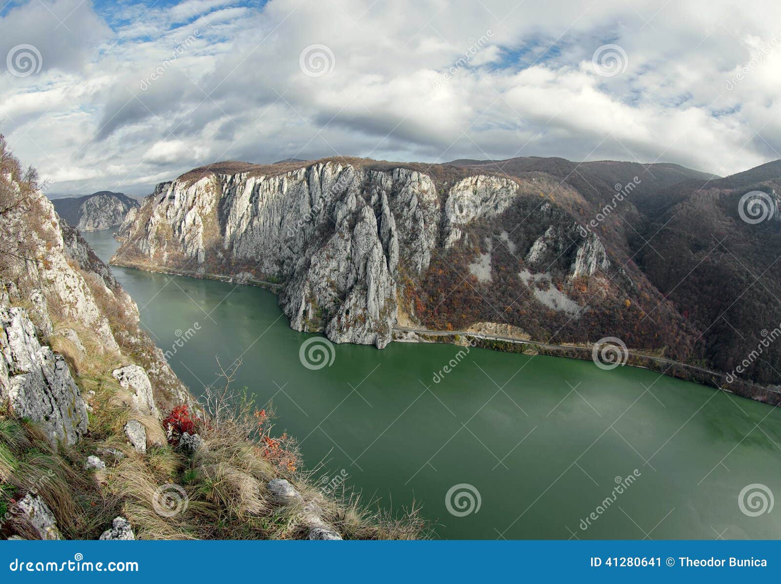 Danube Gorge - Landmark Attraction in Romania. Danube River Stock Image ...