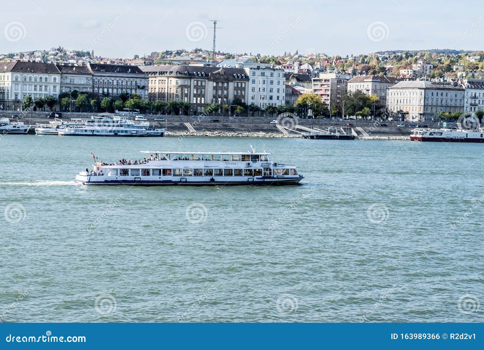 Danube River Cruise Ship Millenium I. Stock Photo - Image of hungary ...