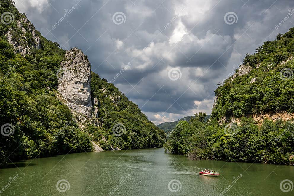 Danube River | Decebalus Rex Editorial Stock Image - Image of city ...