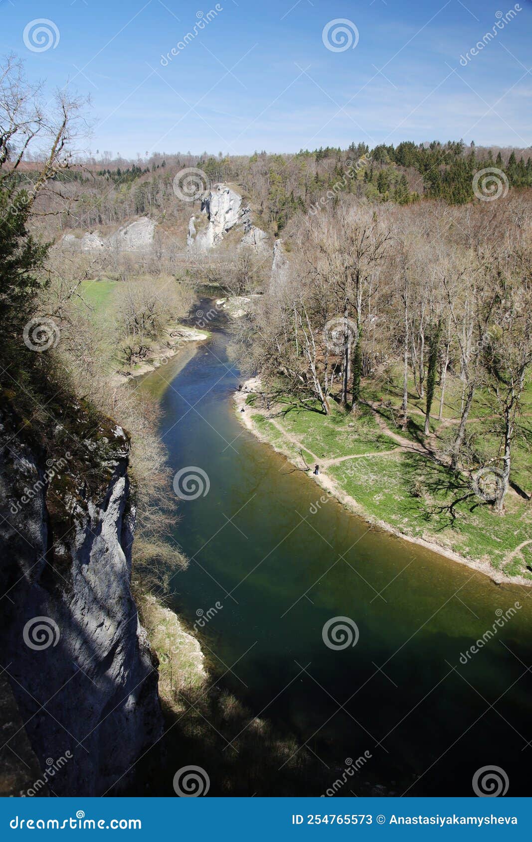 The Danube River Valley, Baden-Wuerttemberg, Germany Stock Image ...