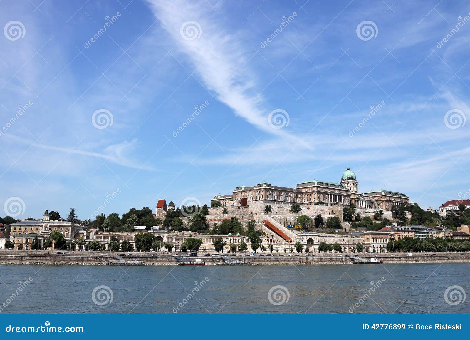 Danube Riverside in Budapest Stock Image - Image of palace, blue: 42776899