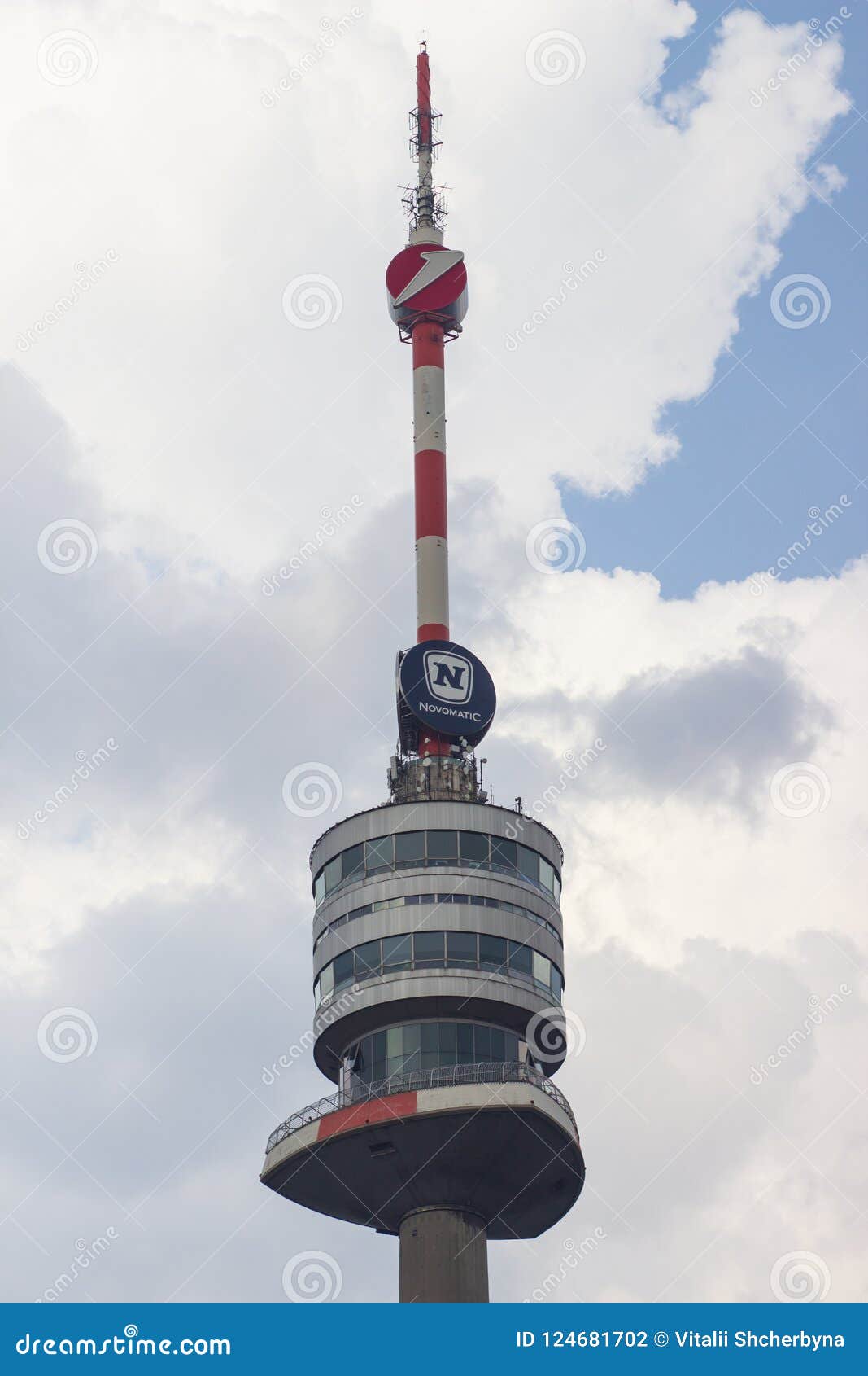 The Danube Tower in Vienna - Donauturm Wien Editorial Photography ...