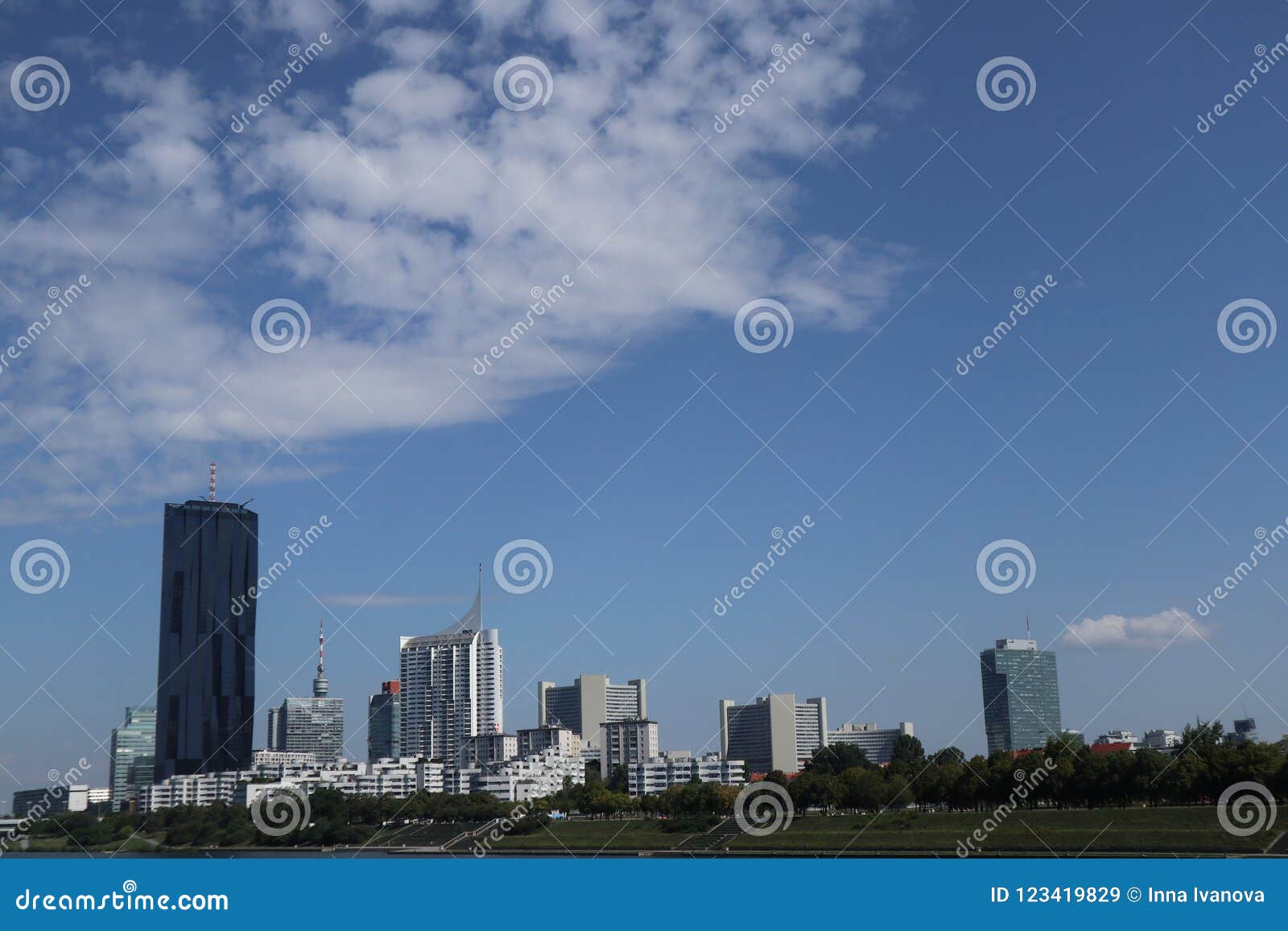 Black skyscraper stock image. Image of skyscraper, danube - 123419829