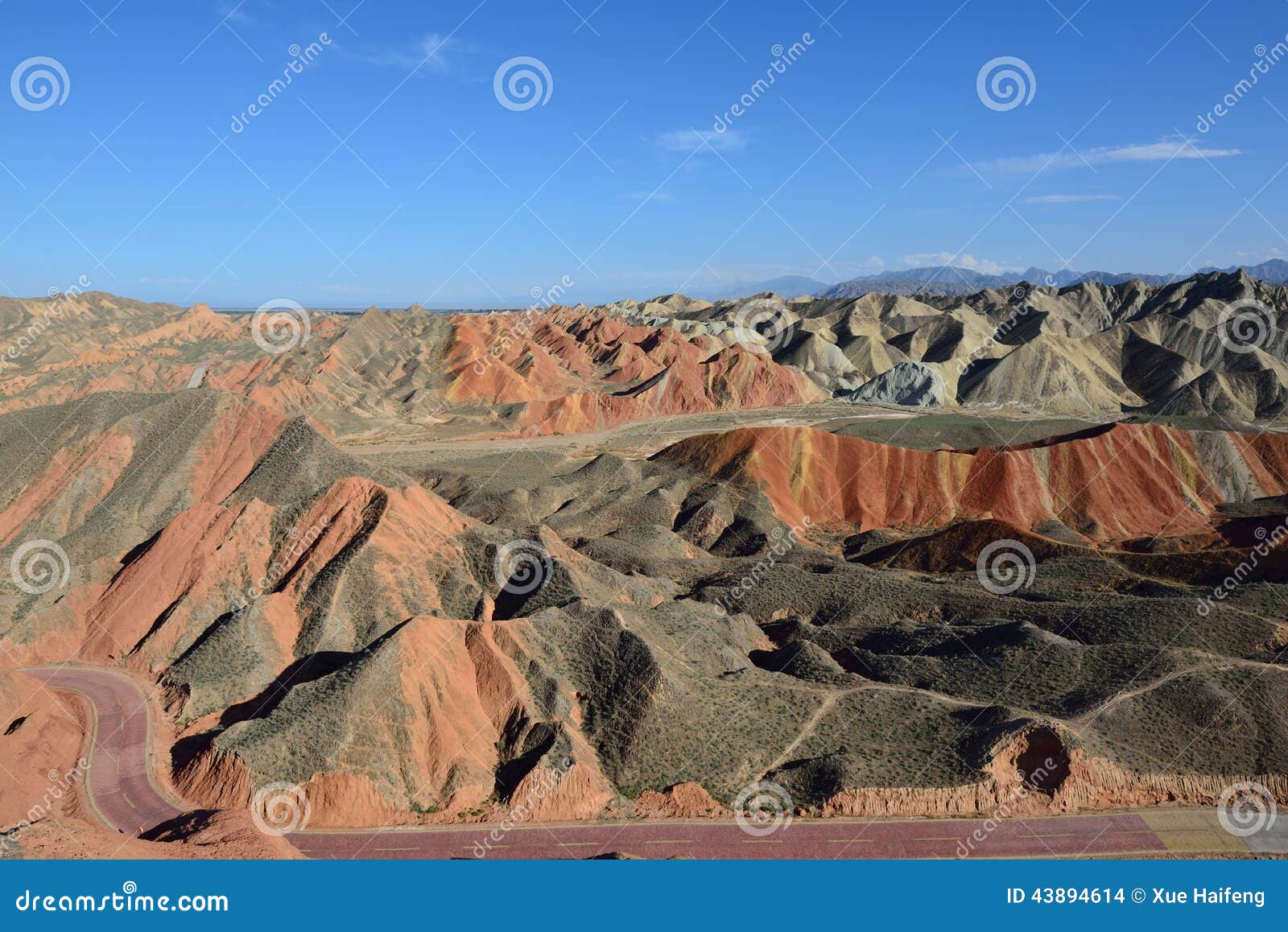 Danxia landform stock photo. Image of colour, danxia - 43894614
