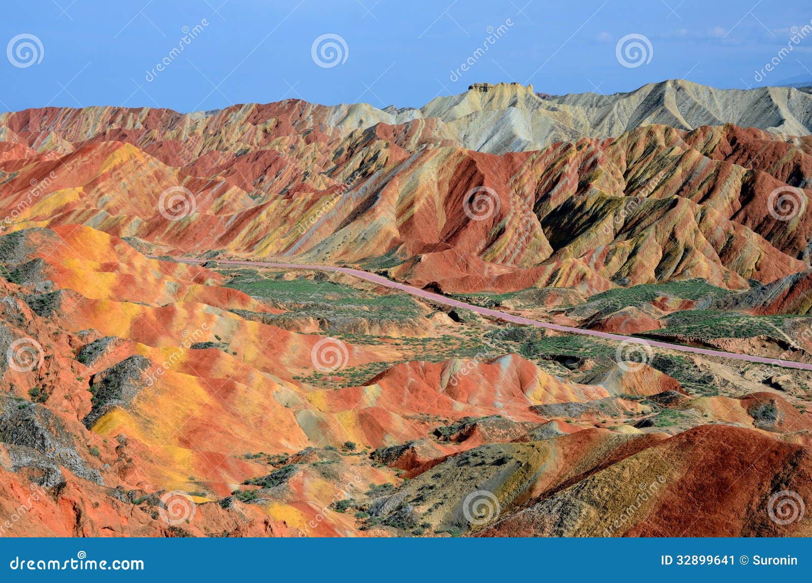 Danxia Landform Stock Image | CartoonDealer.com #21834301