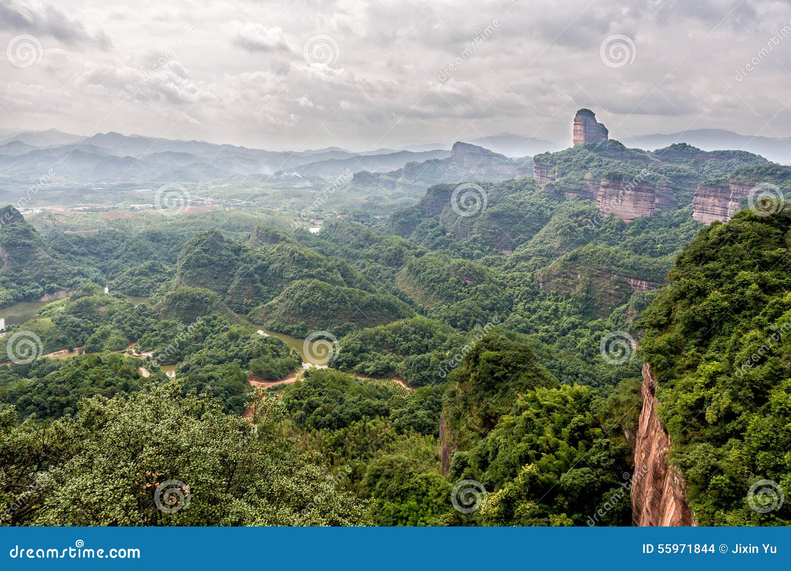 DanXia Mountain stock photo. Image of nature, green, outdoor - 55971844