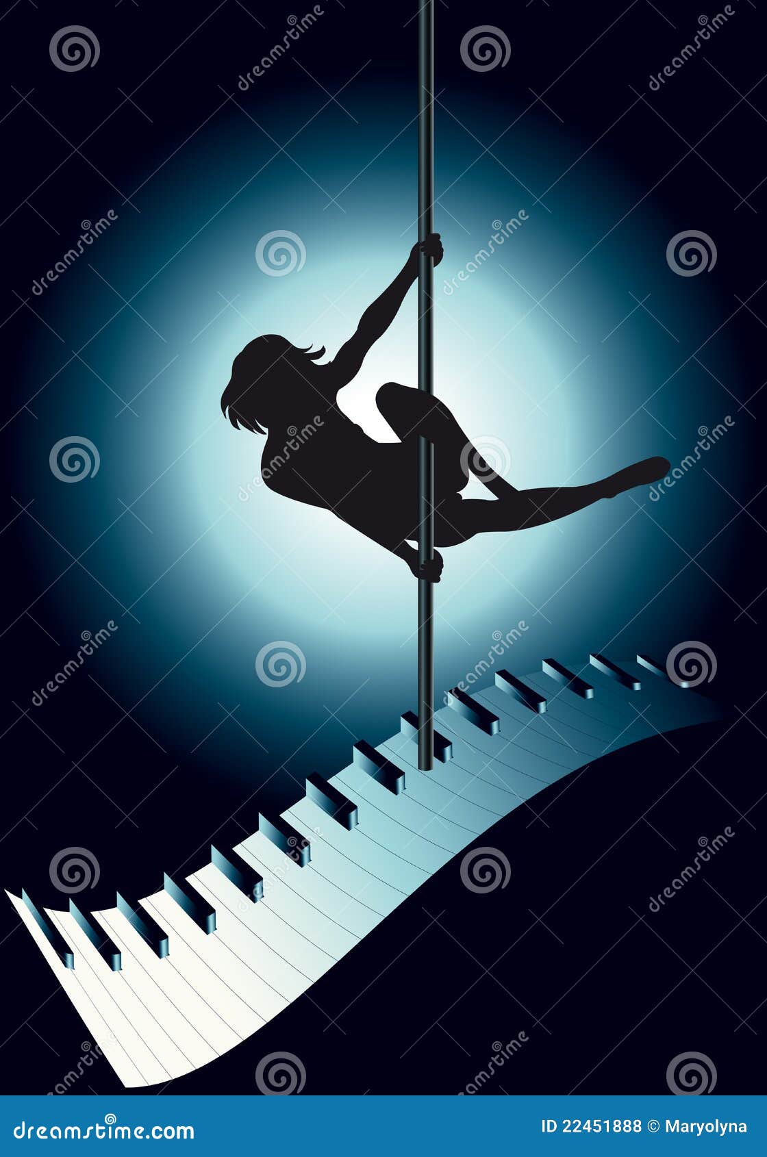 Danza del regazo stock de ilustración. Ilustración de armonioso - 22451888