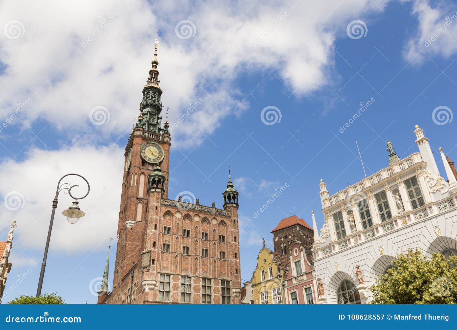 Danzig, Poland - July 7 2016: Tower of Main City Hall Editorial ...