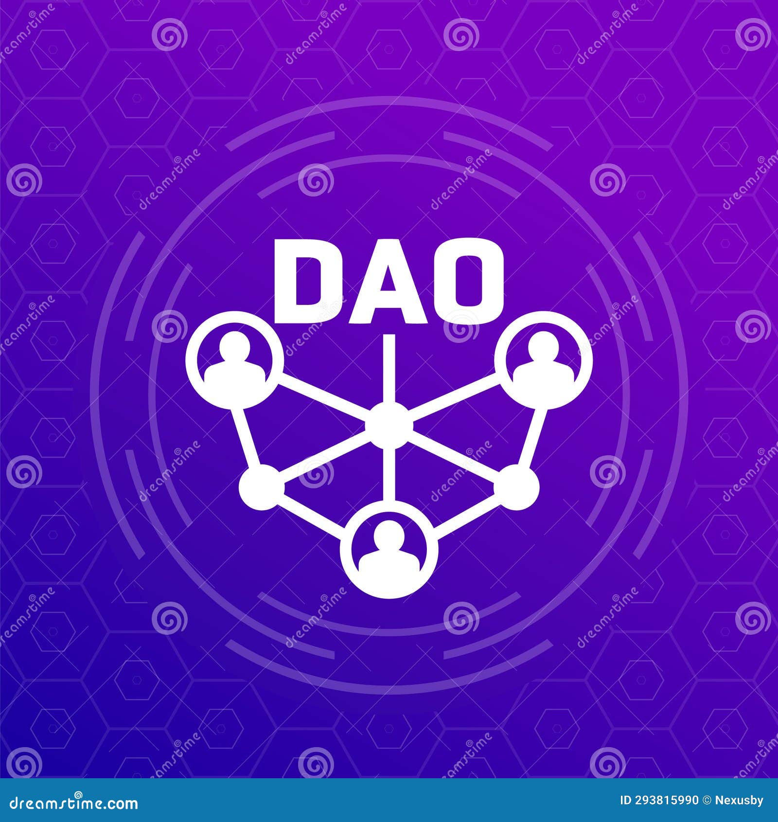 DAO Community Vector Icon for Web Stock Vector - Illustration of ...