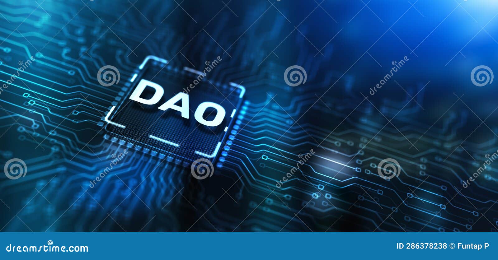 DAO. Decentralized Autonomous Organization Stock Illustration ...